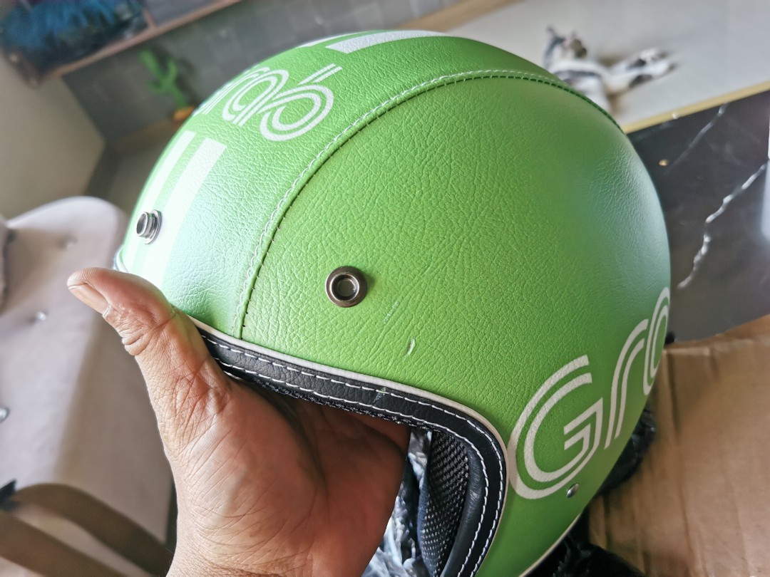 Grab helmet, Motorcycles, Motorcycle Accessories on Carousell