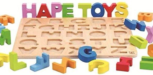 Hape Wooden Alphabet Puzzle| Wooden ABC Letters, 興趣及遊戲, 玩具 & 遊戲類 ...