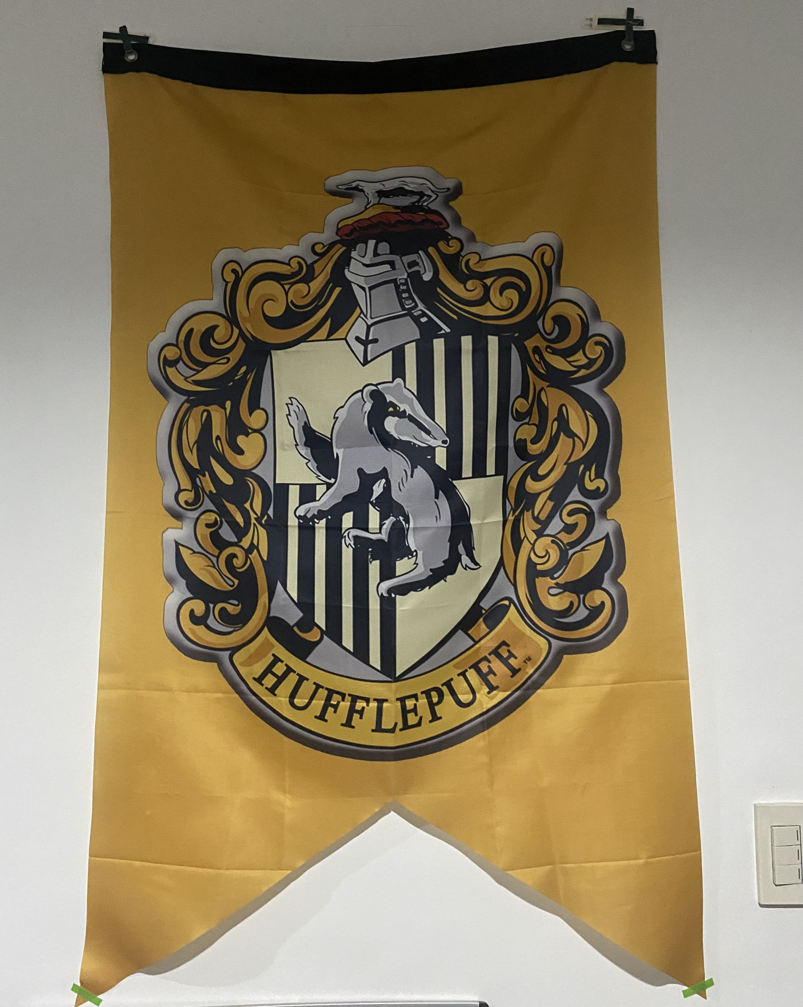 Hufflepuff Flag - harry potter collectible, Hobbies & Toys, Memorabilia ...