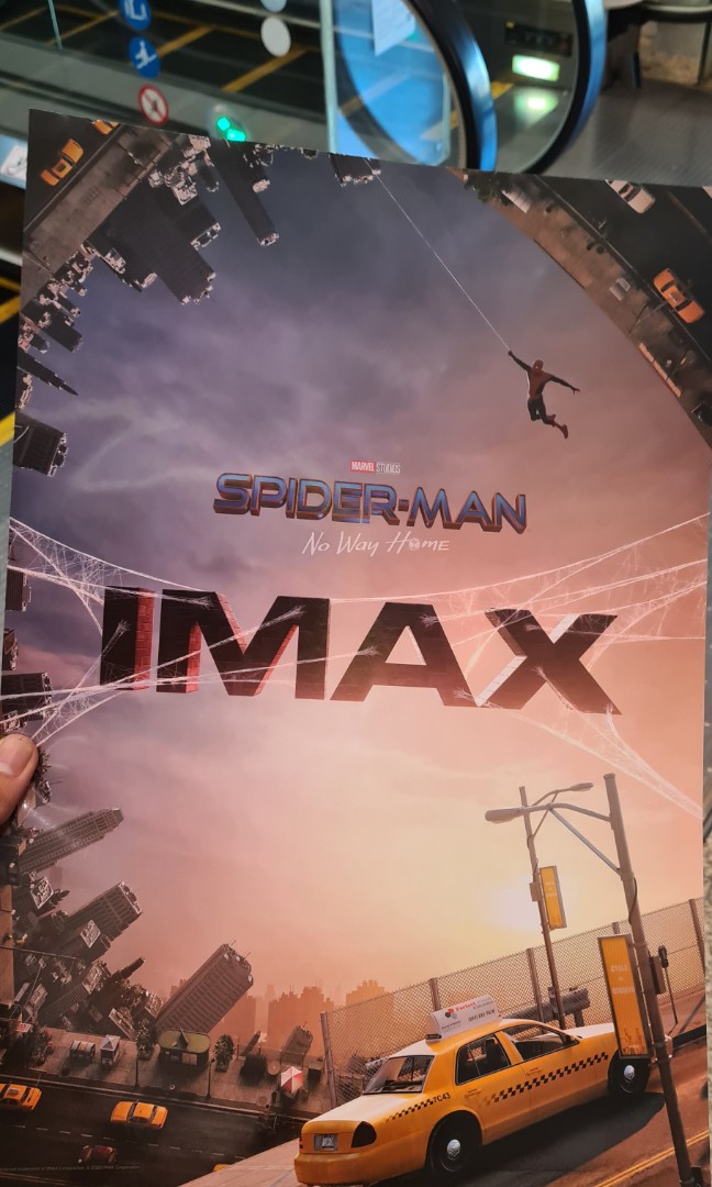 SPIDER-MAN:No way home IMAX POSTER, Hobbies & Toys, Books & Magazines ...
