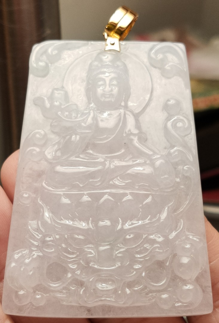 Jade Kwan Yin Pendant, Men's Fashion, Watches & Accessories, Jewelry on ...