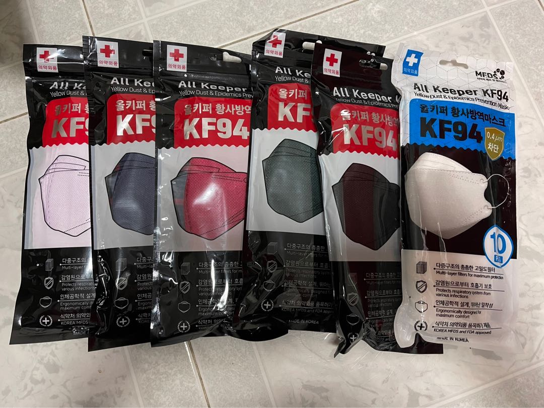 KF 94 3D PROTECTION FILTER MASK ( NOT FAKE), Health & Nutrition, Face ...