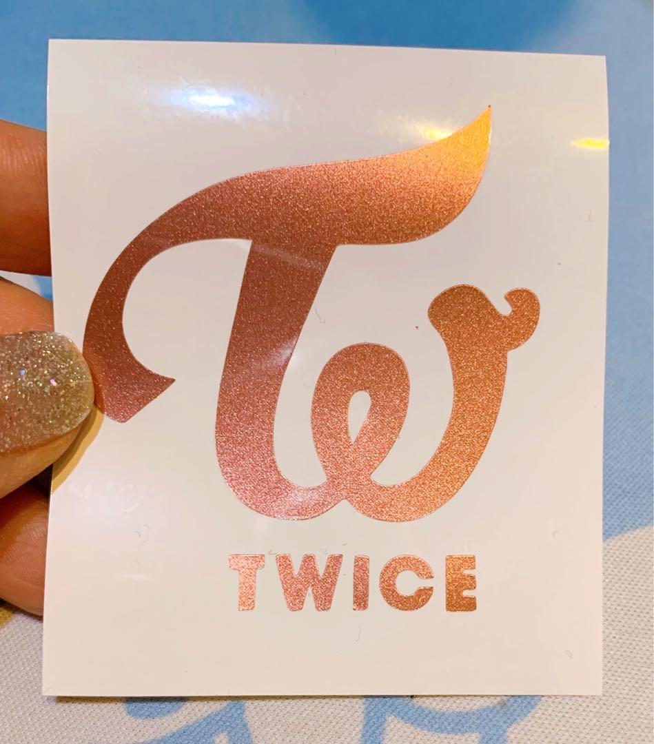 Kpop logos vinyl stickers for fan support cafe event giveaways (Twice ...