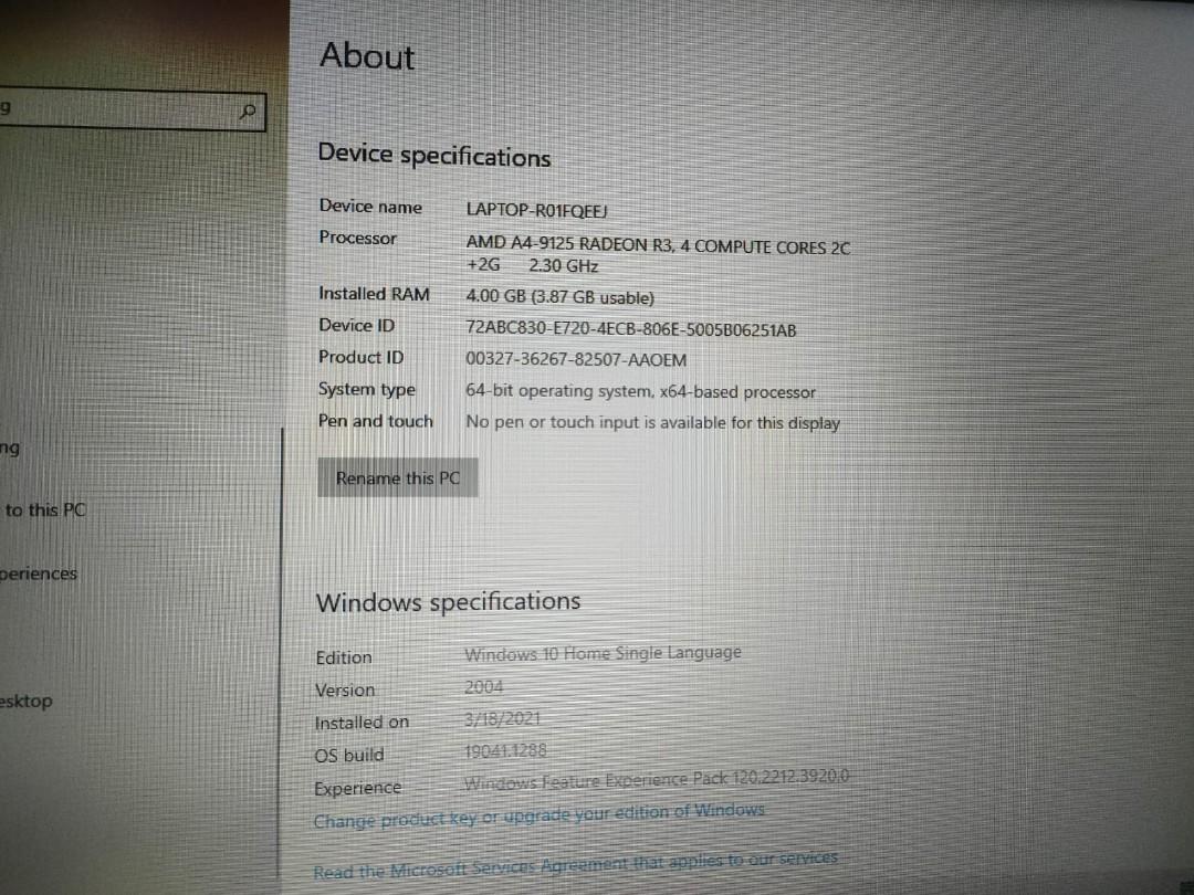 LAPTOP ASUS M509B 4GB RAM/ 256GB SSD, Elektronik, Komputer, Laptop di ...