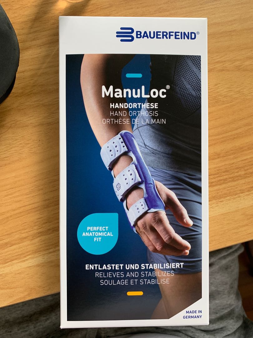 Manuloc hand Orthosis wrist support, Health & Nutrition, Assistive ...