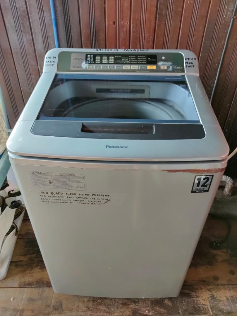 Mesin basuh panasonic 16kg washing machine, TV & Home Appliances ...
