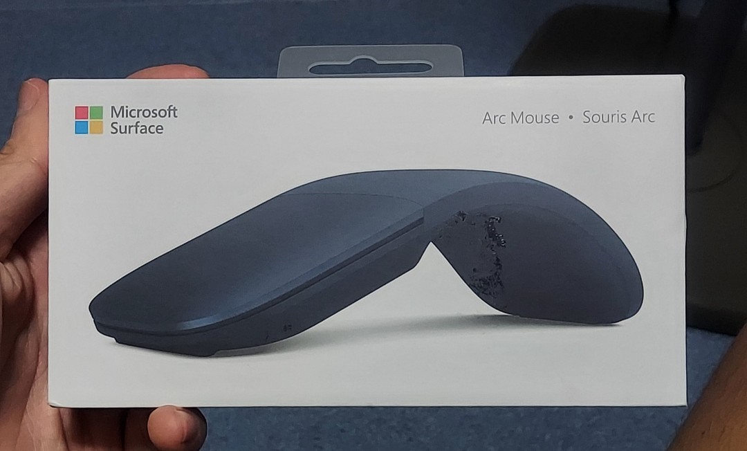 Microsoft Surface Arc Blue Bluetooth Mouse, Computers & Tech, Parts & Accessories, Mouse ...