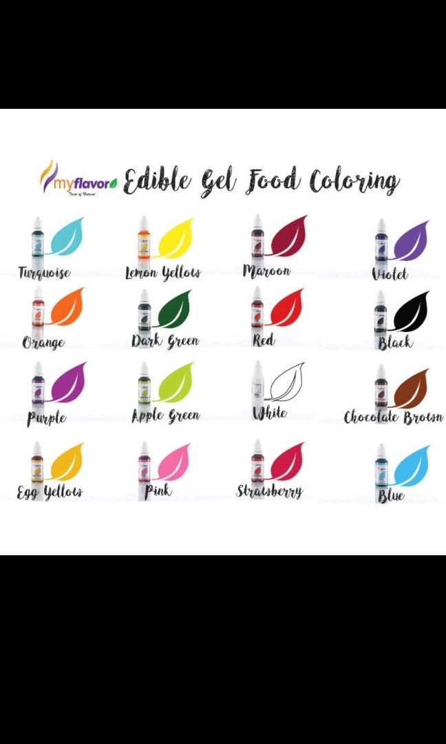 My flavor edible food colouring set, Food & Drinks, Homemade Bakes on ...