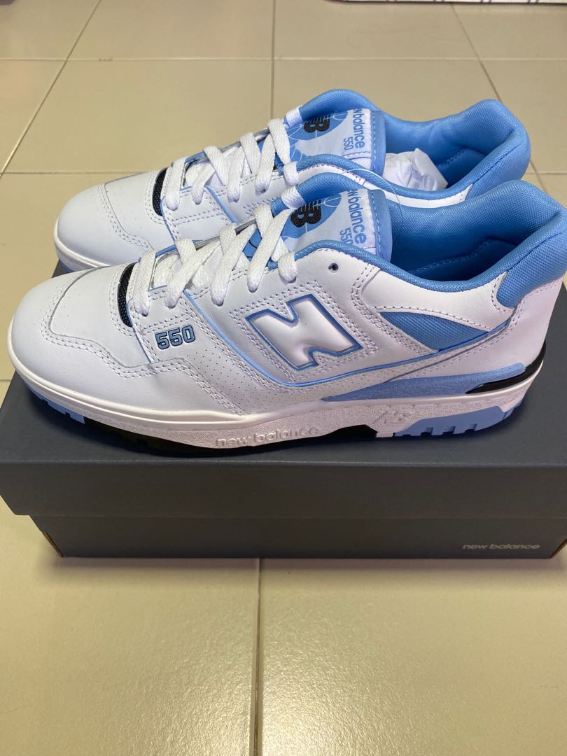 New Balance 550 “UNC/Carolina Blue” US8, Men's Fashion, Footwear ...