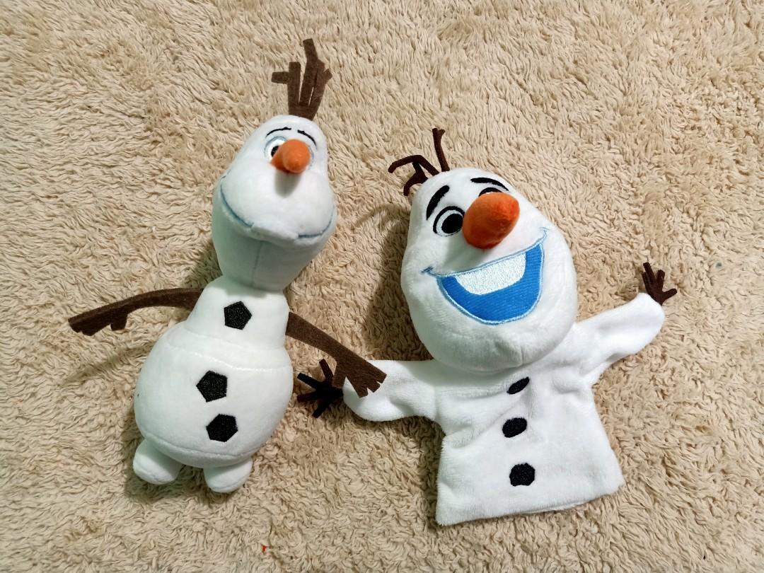 OLAF FROM FROZEN BUNDLE SET (Plush Toy and Hand Puppet), Hobbies & Toys ...