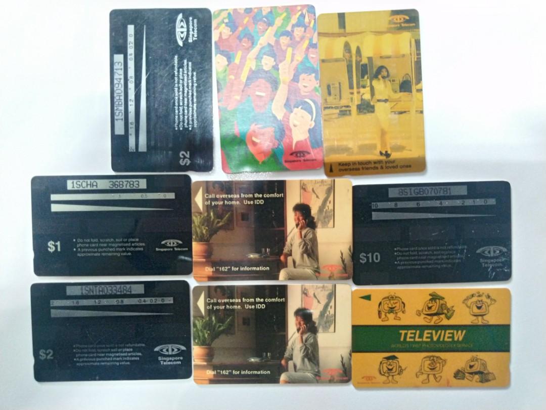 Old Singapore Telecom phone cards, used., Hobbies & Toys, Memorabilia ...