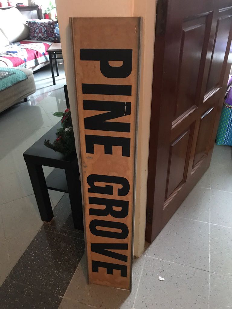 Original LTA road sign Make in metal., Furniture & Home Living ...