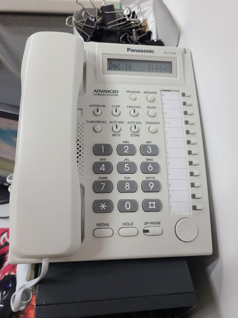 Panasonic KX-TES824 標準電話系統 + KX-T7730 (顯示屏) 電話6個 / Advanced Hybrid ...