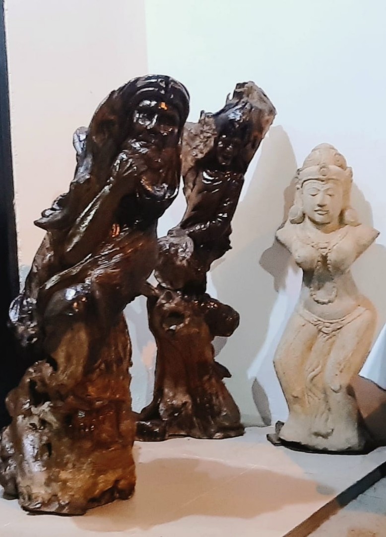 Patung Kayu Pahat, Antik, Furnitur di Carousell