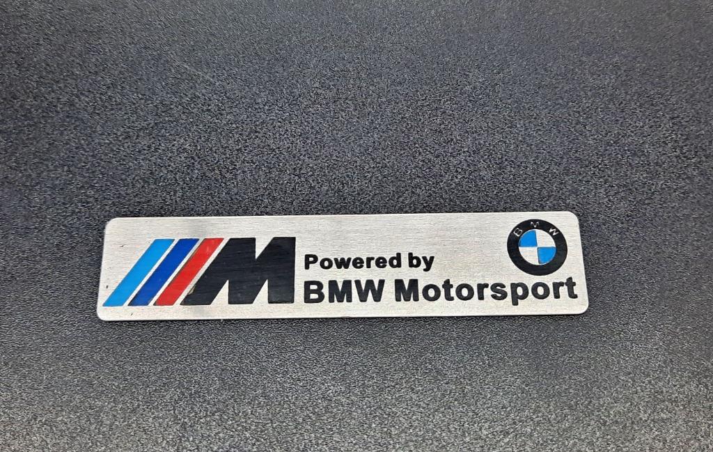 Power by BMW Motorsport Racing Car Badge Emblem Sticker Decal Adhesive ...