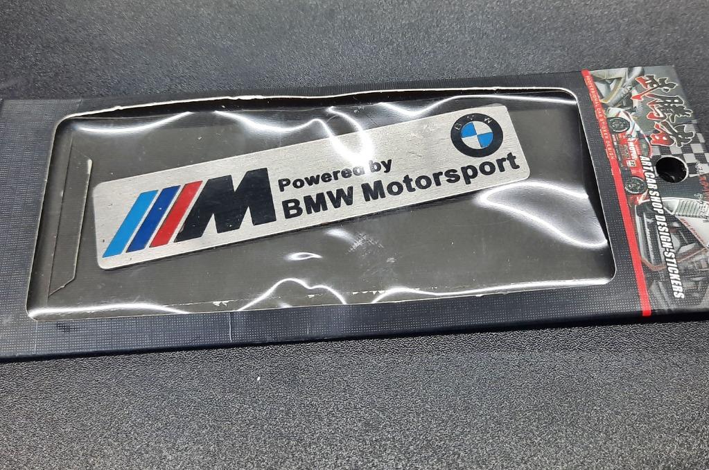 Power by BMW Motorsport Racing Car Badge Emblem Sticker Decal Adhesive ...