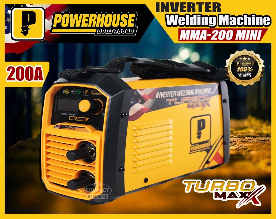 Powerhouse Welding Machine MMA-200 Mini 200A Turbo Max, Commercial ...