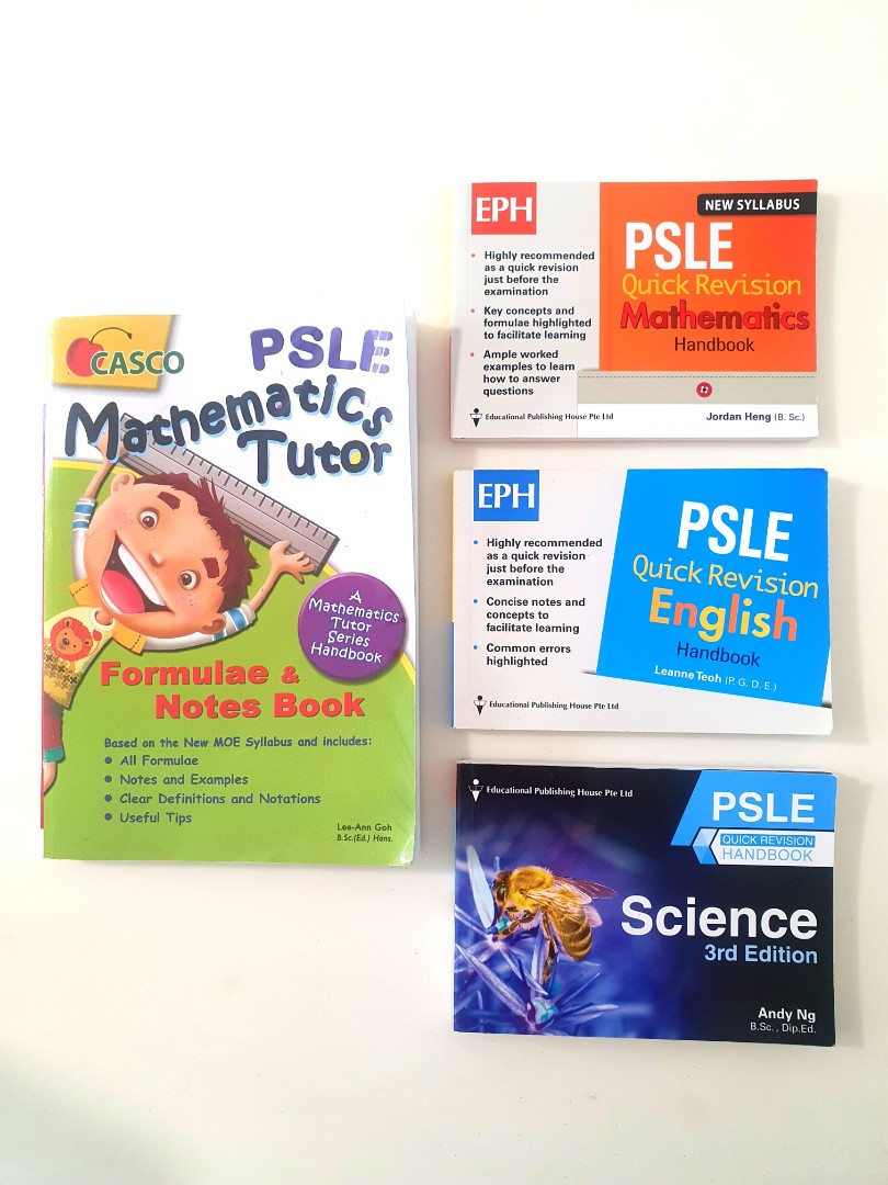 PSLE Revision Booklets Science English Math, Hobbies & Toys, Books ...