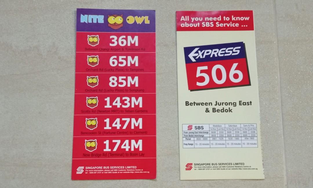 Rare Original SBS Bus Guides 1990s, Hobbies & Toys, Memorabilia ...