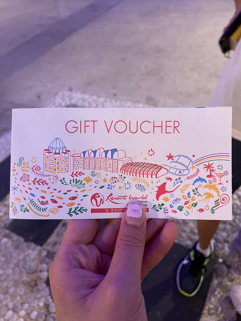 Resort World Sentosa Gift voucher 2 x $25, Tickets & Vouchers, Local ...