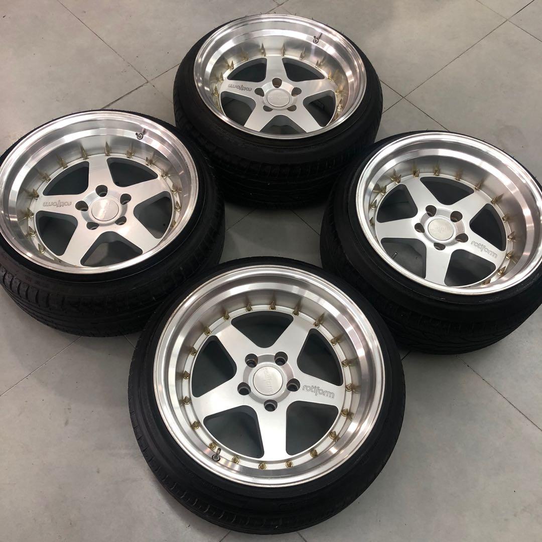 Rim Rotiform ROC 17x10.5JJ 5X114 ET8, Auto Accessories on Carousell
