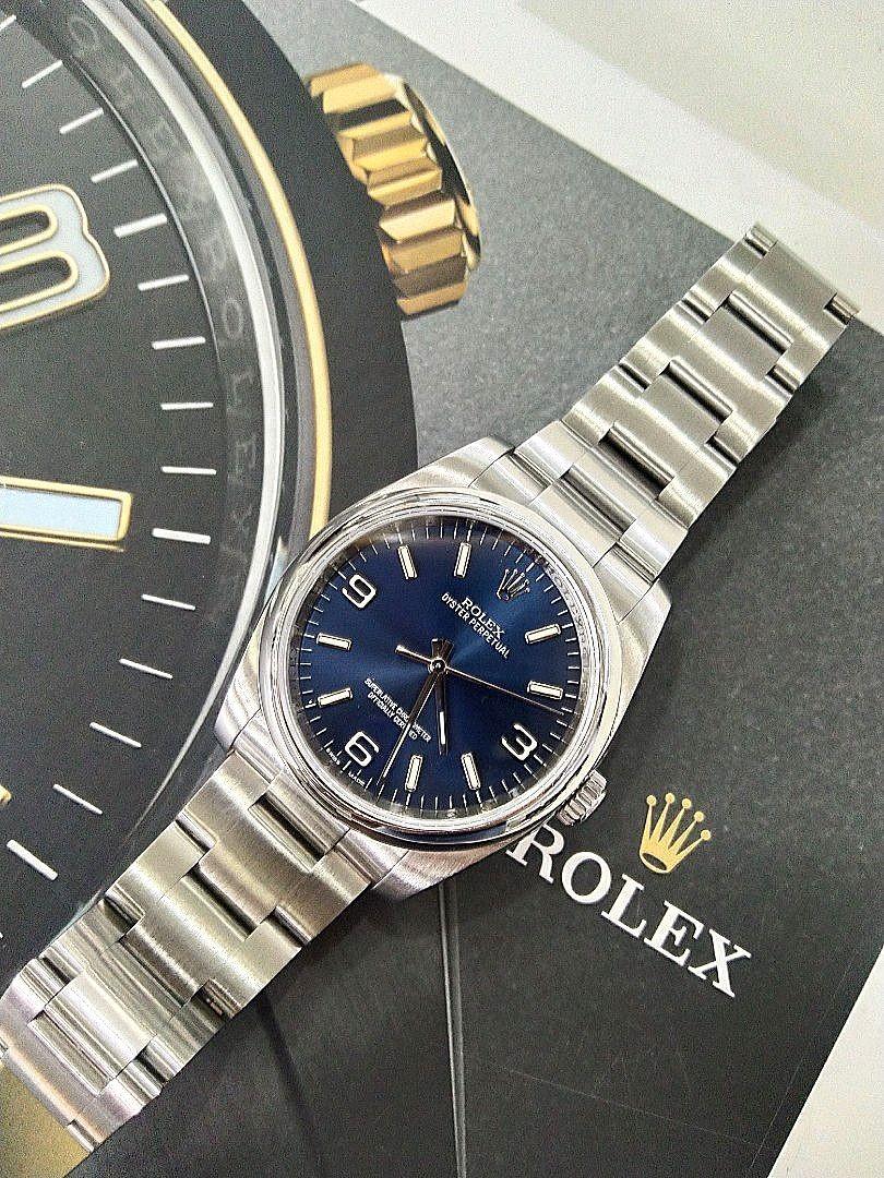 Rolex 116000 OP36 blue, Luxury, Watches on Carousell