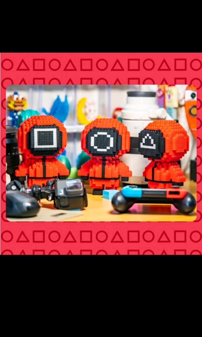 SC blocks squid game 3 in 1 mini building block nano block cute ...