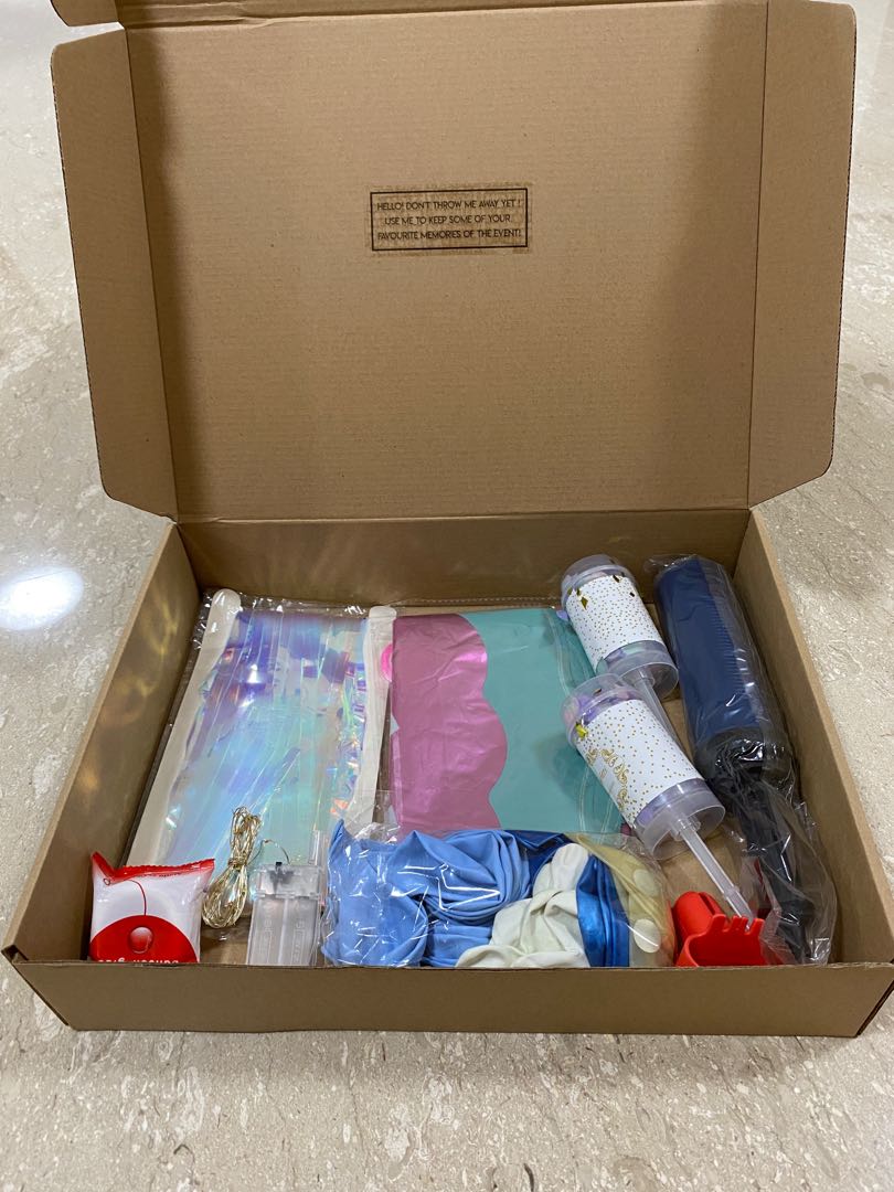 Seashell Blue Party Box, Hobbies & Toys, Stationery & Craft, Occasions ...