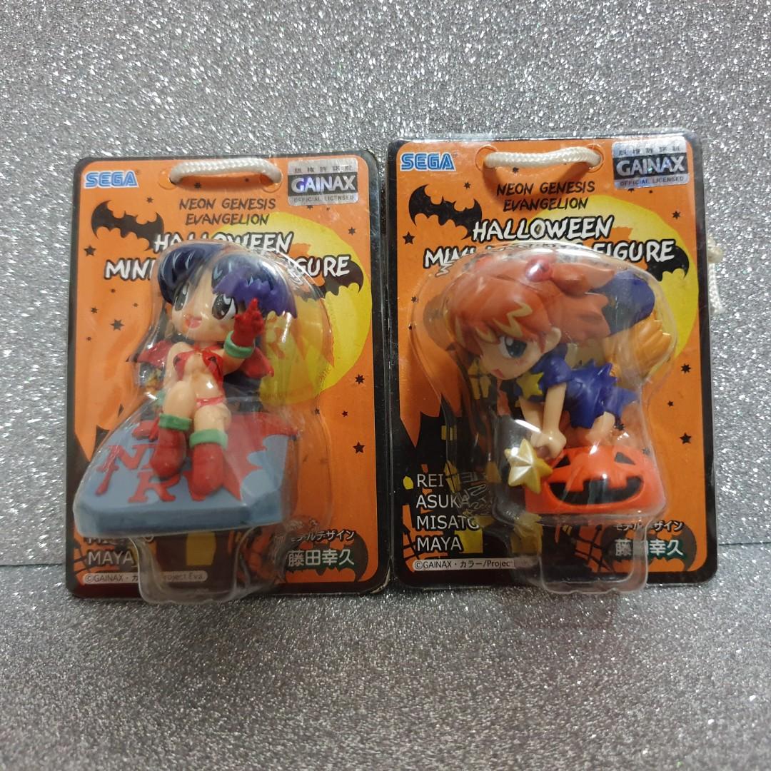 Sega Halloween Evangelion Neon Genesis Rei Asuka Pumpkin Horror figure ...