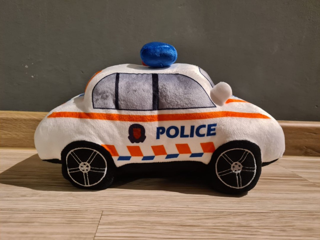 Traffic Police Car Plush Toy, Hobbies & Toys, Toys & Games on Carousell