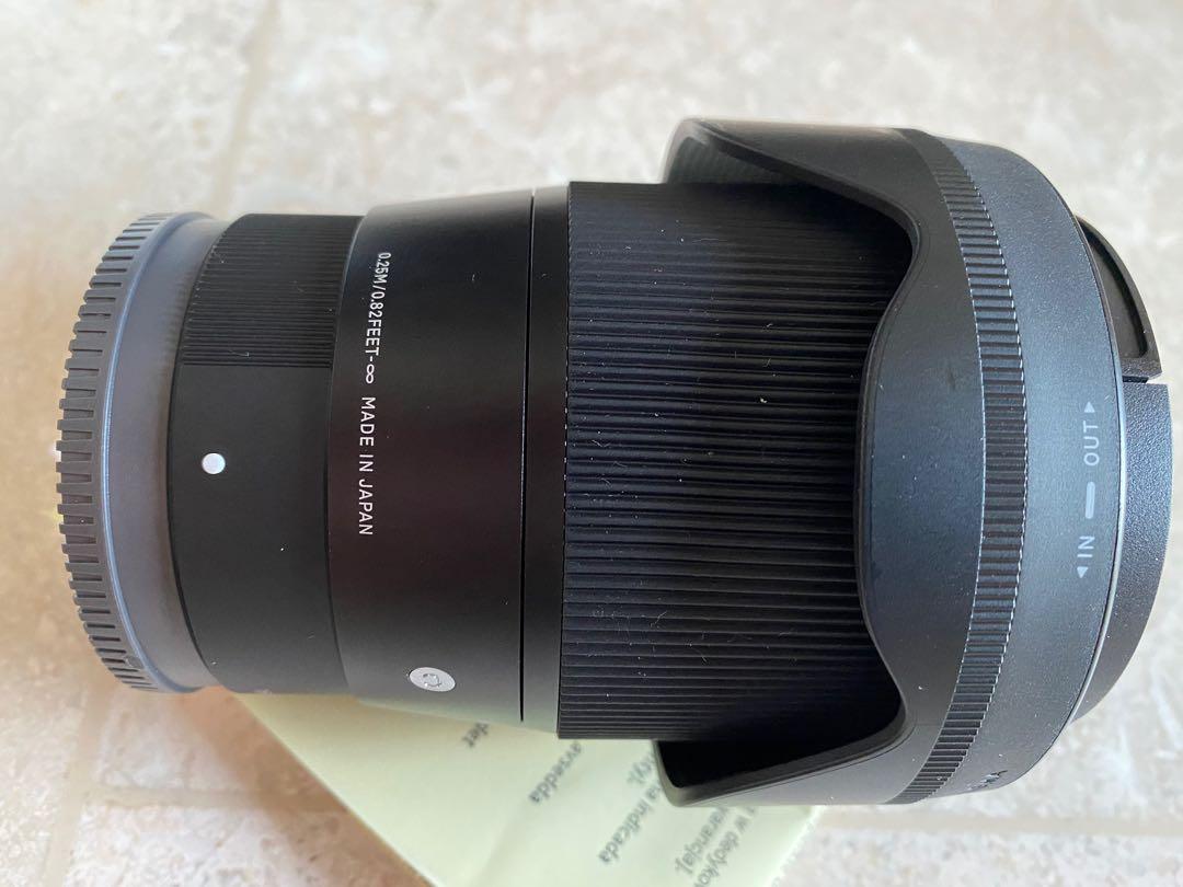 Sigma 16MM F1.4 DC DN (SONY APSC), Photography, Lens & Kits on Carousell