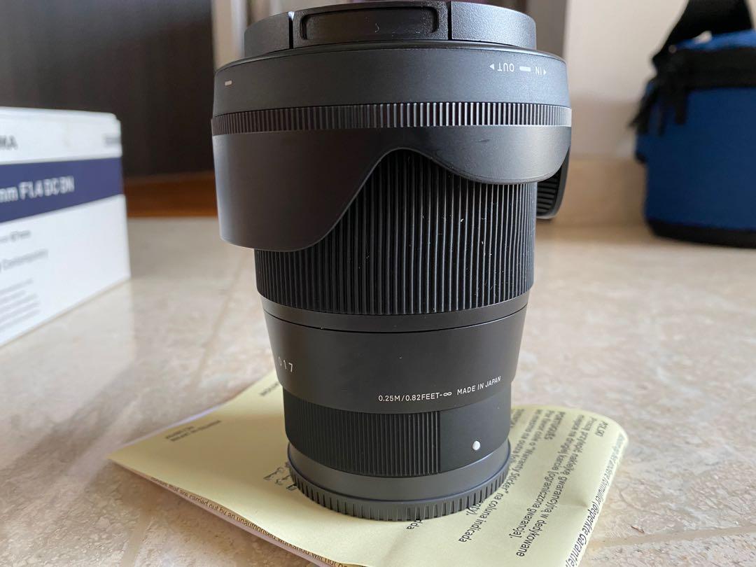 Sigma 16MM F1.4 DC DN (SONY APSC), Photography, Lens & Kits on Carousell