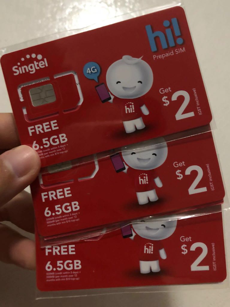 Singtel pre register aka taikong card, Mobile Phones & Gadgets, Mobile ...