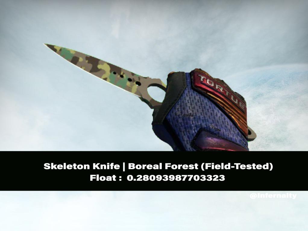 Skeleton Knife Boreal Forest FT CSGO SKINS KNIVES, Video Gaming, Gaming ...