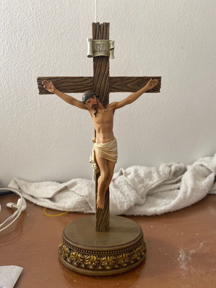 Table Crucifix, Hobbies & Toys, Memorabilia & Collectibles, Religious ...