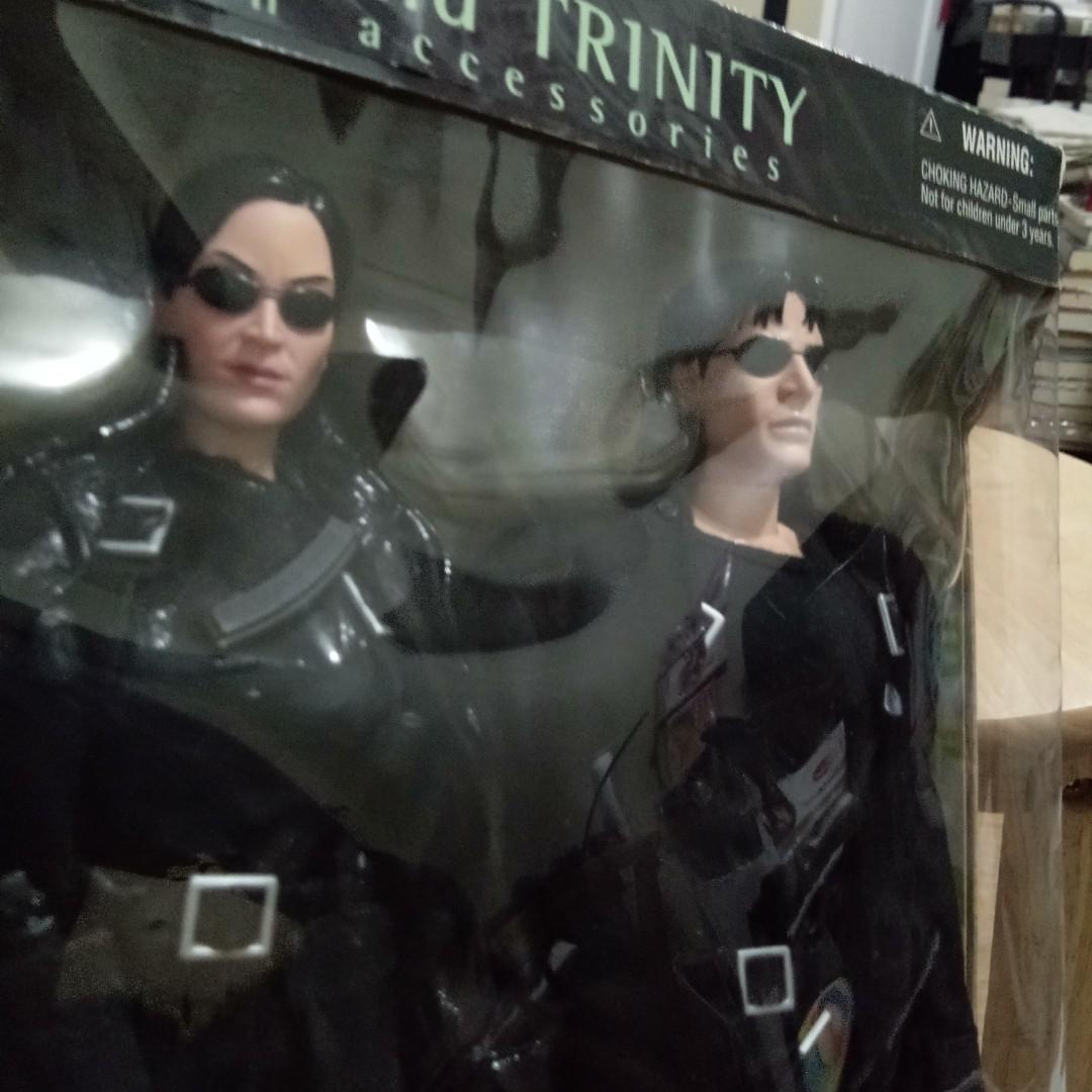The Matrix - Neo and Trinity 12 inch Action Figures, Hobbies & Toys ...