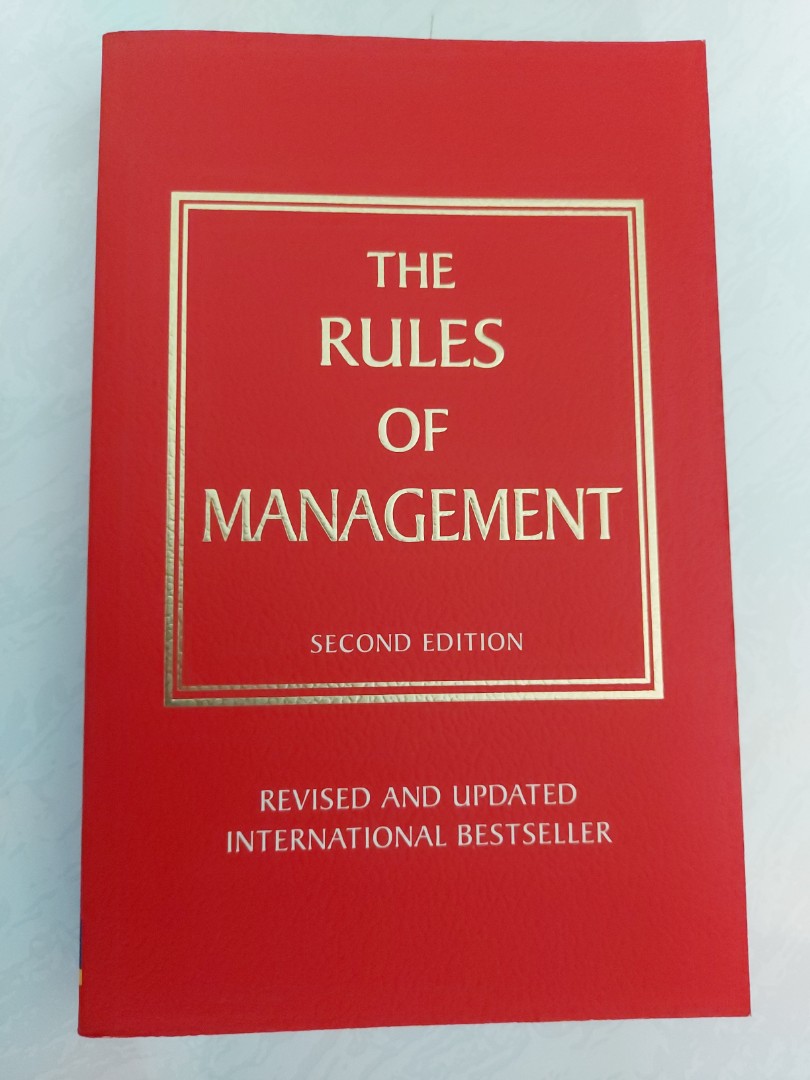 The rules of management, Hobbies & Toys, Books & Magazines, Fiction ...