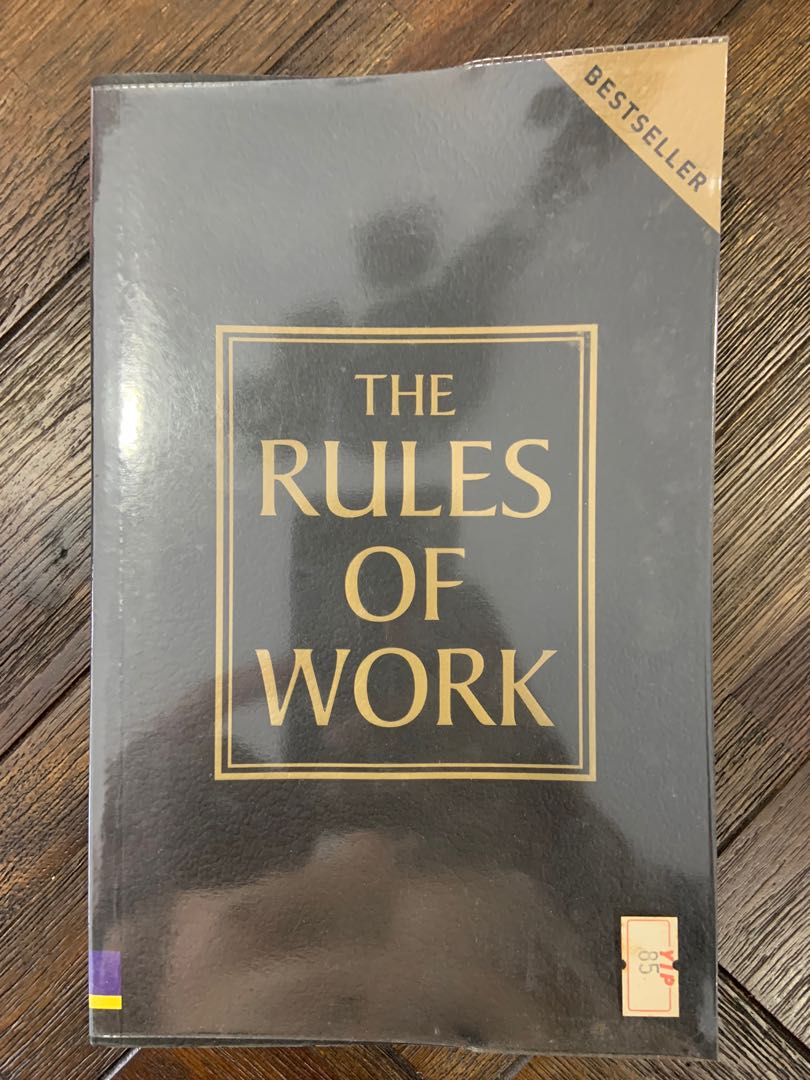 The Rules of Work, Hobbies & Toys, Books & Magazines, Fiction & Non ...