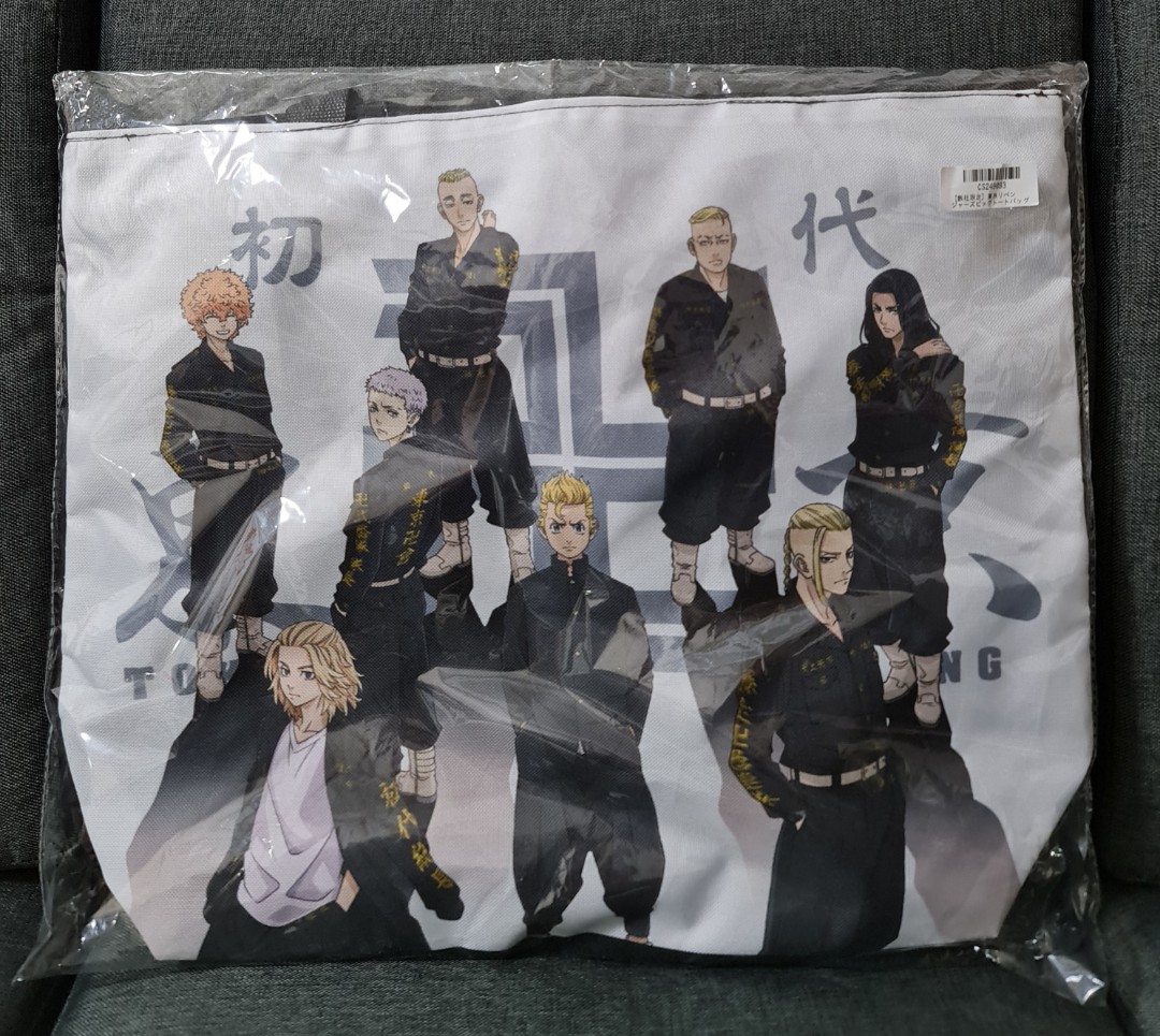 Tokyo Revengers- Big Tote Bag With Zip, Luxury, Bags & Wallets on Carousell