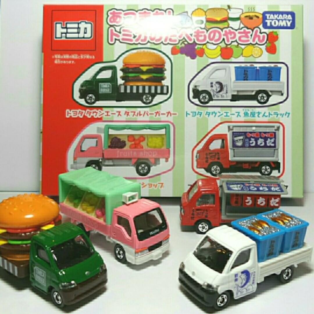 TOMICA set Food Truck (4 mobil food truck) tidak ada dus, Toys ...