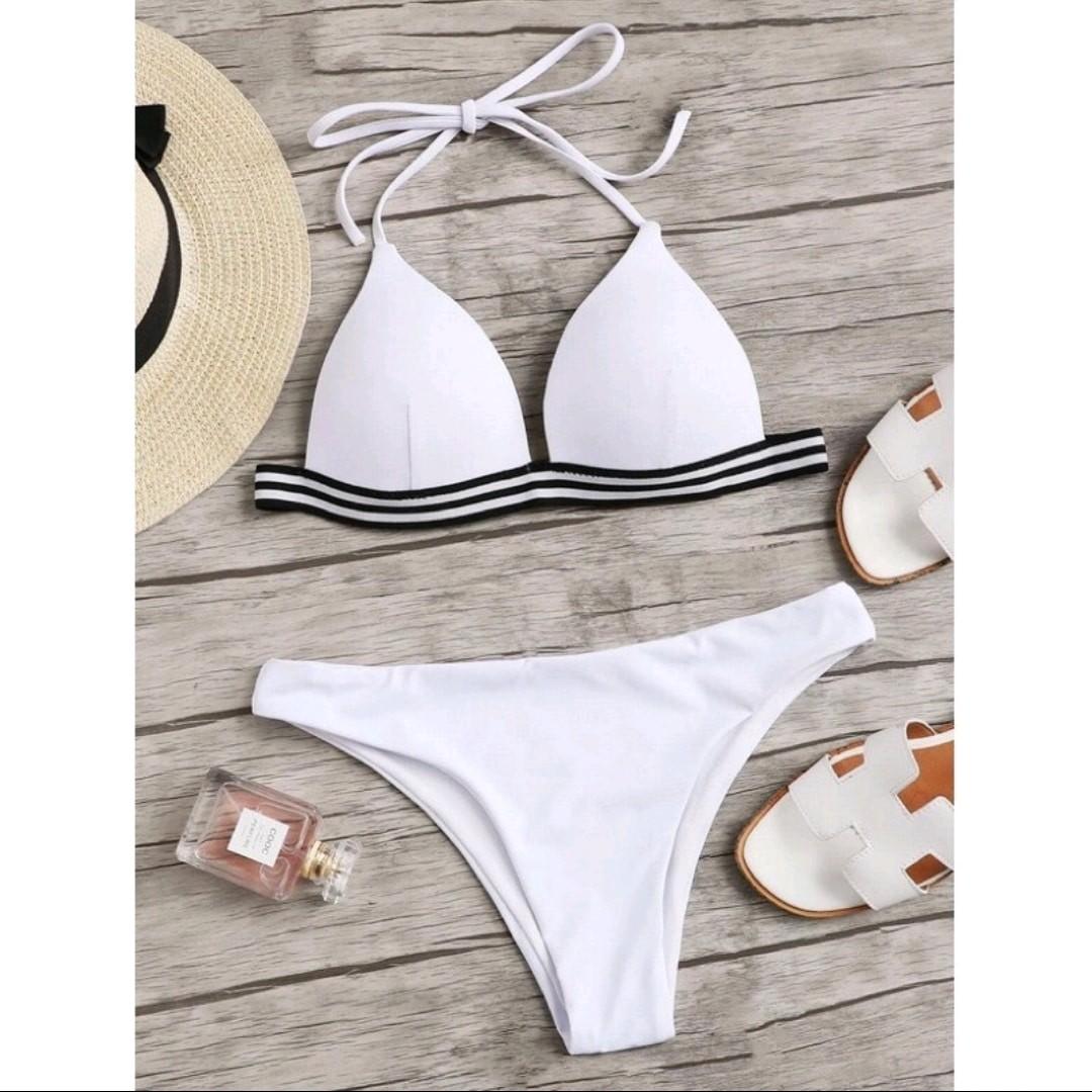 Two piece white bikini. Mm121699, Women's Fashion, Swimwear, Bikinis ...