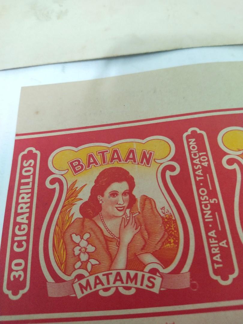 vintage BATAAN MATAMIS" souvenirs/envelope,cigarette paper,vouchers ...