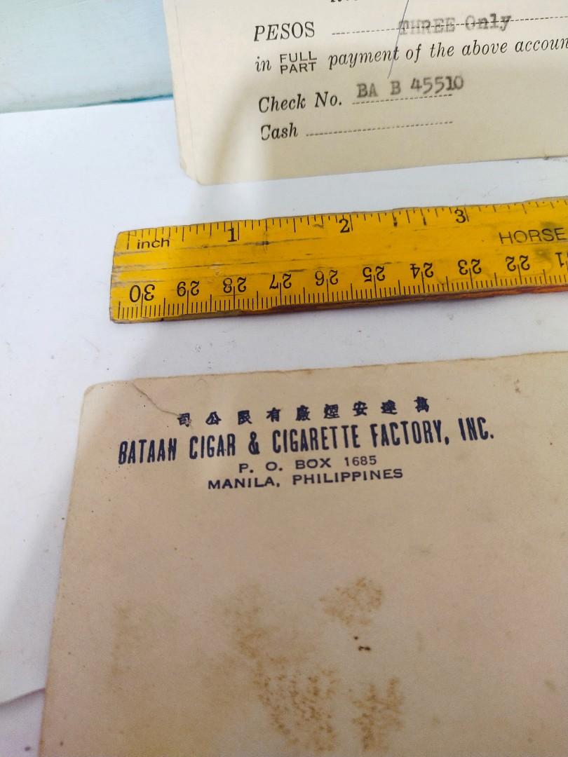 vintage BATAAN MATAMIS" souvenirs/envelope,cigarette paper,vouchers ...
