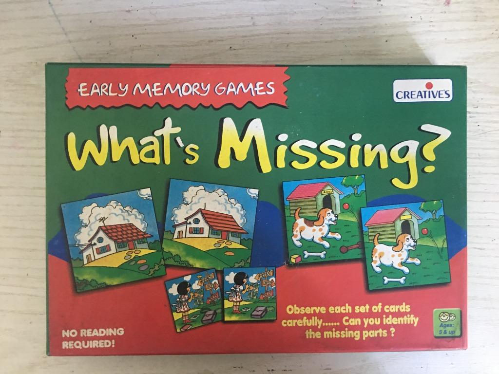 What's Missing? Game, Hobbies & Toys, Toys & Games on Carousell