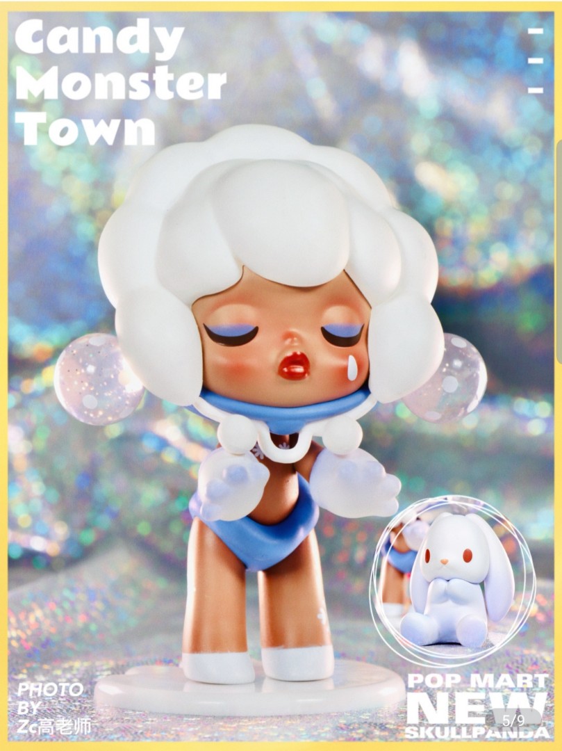 WTT POPMART skull panda candy series action cut series, Hobbies & Toys ...