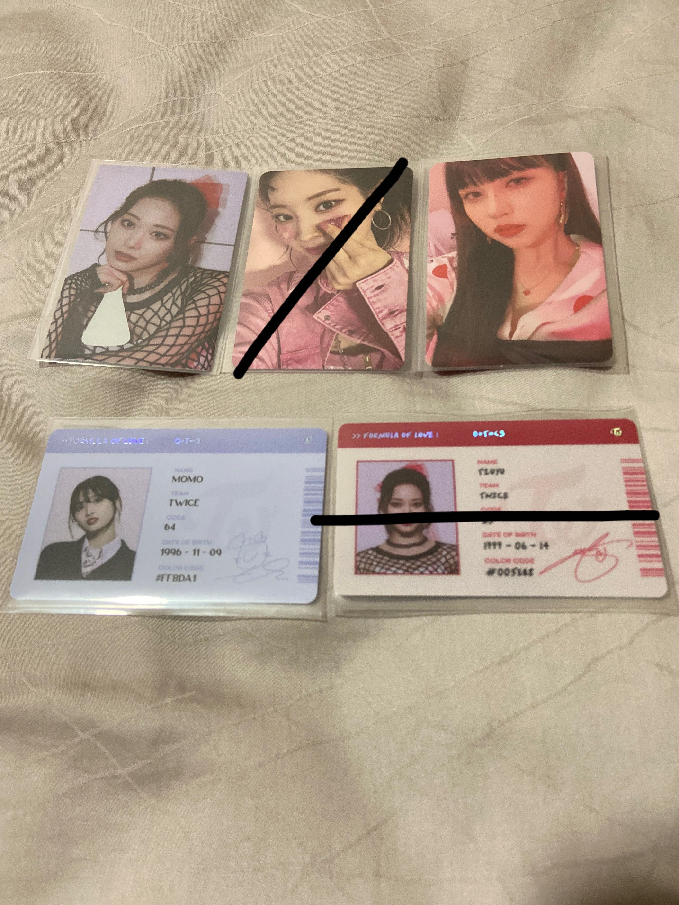 wtt wts lfb twice formula of love tzuyu mina dahyun momo sana pc photocard, Hobbies & Toys ...