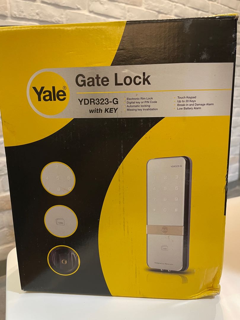 Yale Digital Lock for HDB Gate - YDR323-G, TV & Home Appliances, Other ...