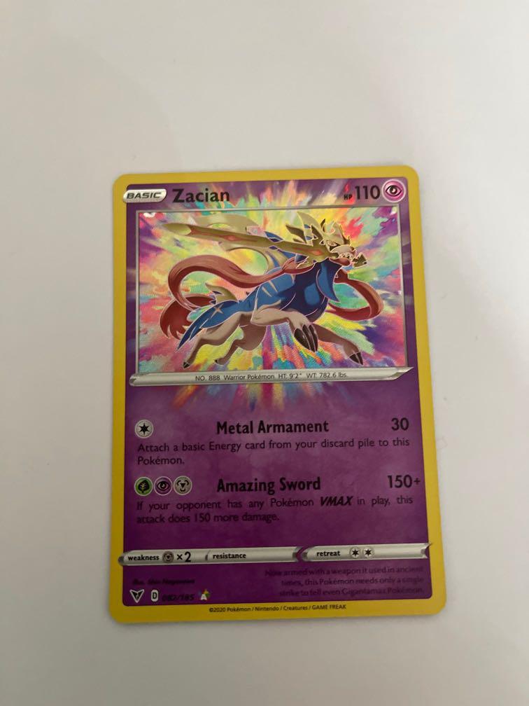 Zacian Amazing Rare 82/185 Vivid Voltage pokemon card, Hobbies & Toys ...
