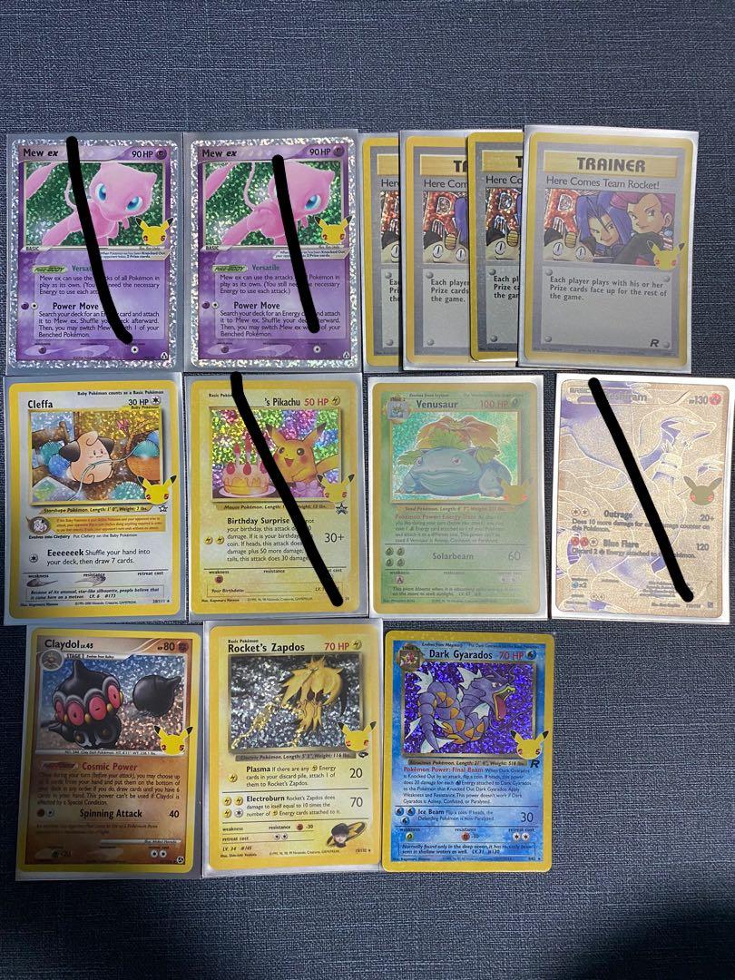 25th celebrations - mew ex / here comes team rocket / cleffa / birthday ...
