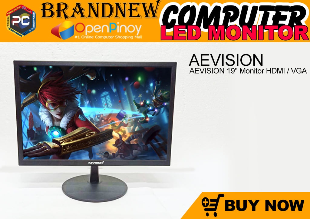 AEVISION 19" Monitor HDMI / VGA, Computers & Tech, Parts & Accessories ...